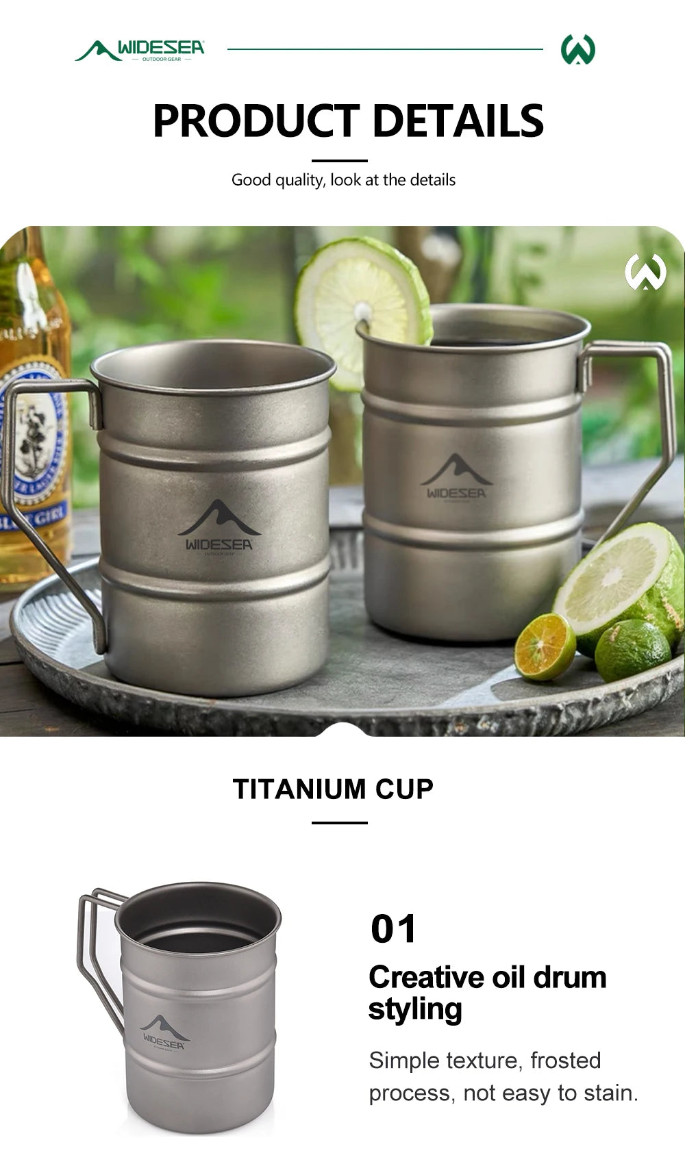 Titanium Camping Cup 500ml | Essential Hiking Gear For Backcountry Use ...