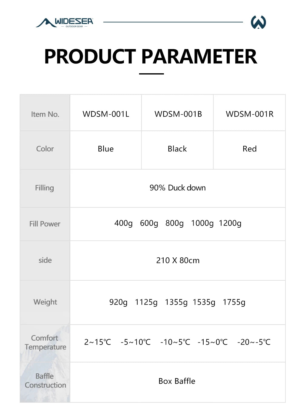 Duck Down Ultralight Sleeping Bag | Camping & Hiking Warmth To -10°C ...
