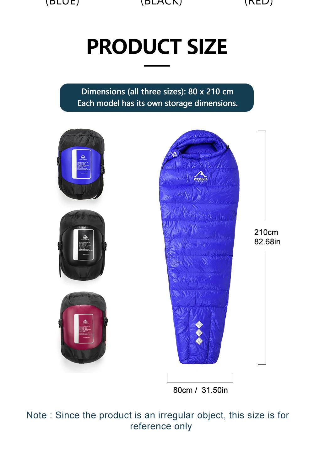 Duck Down Ultralight Sleeping Bag | Camping & Hiking Warmth To -10°C ...
